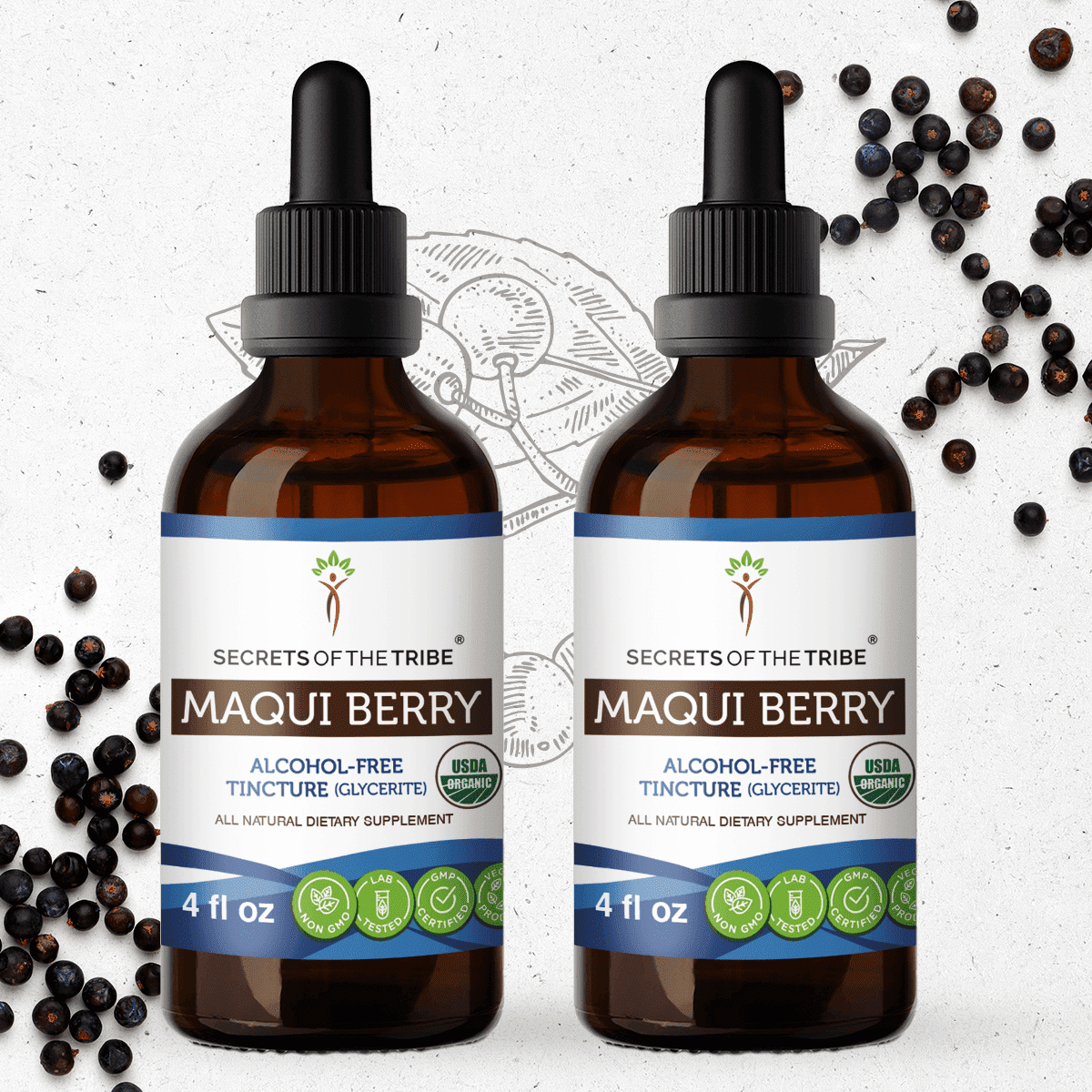 Secrets Of The Tribe Maqui Berry Organic Dietary Supplement, Natural ...