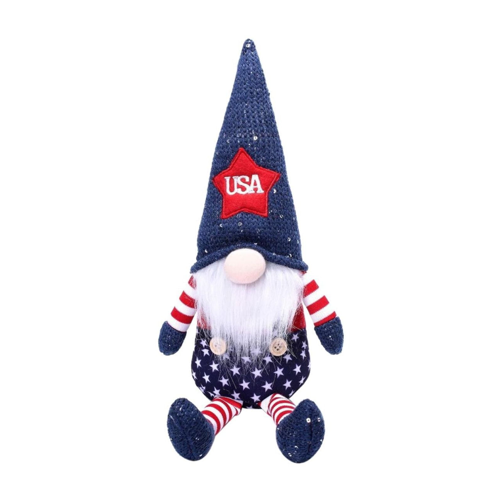 Mar 4th Of July Independence Day Gnome Doll Patriotic Table Decoration ...