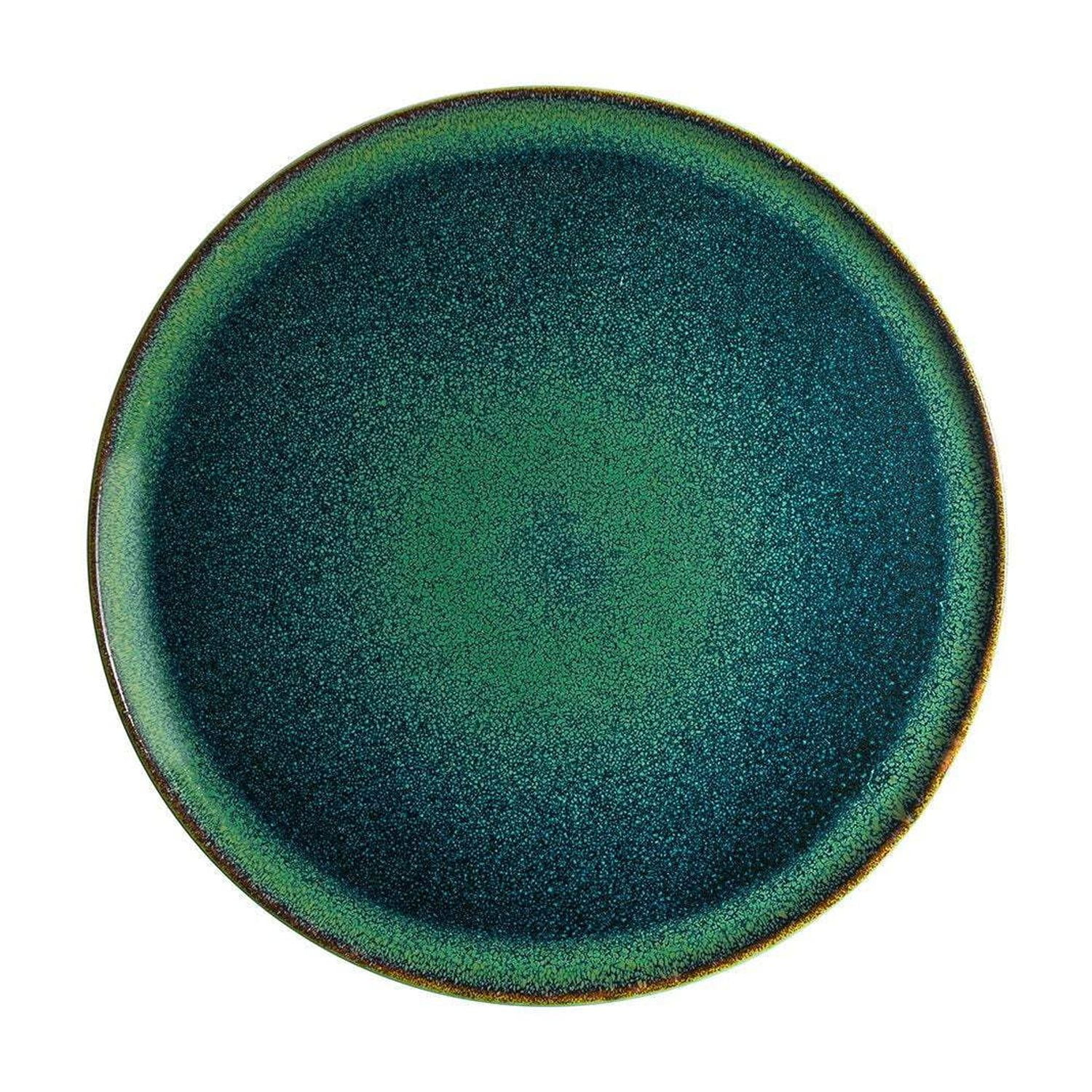 Mar dia.12.75" Round Blue Porcelain Plate - Walmart.com