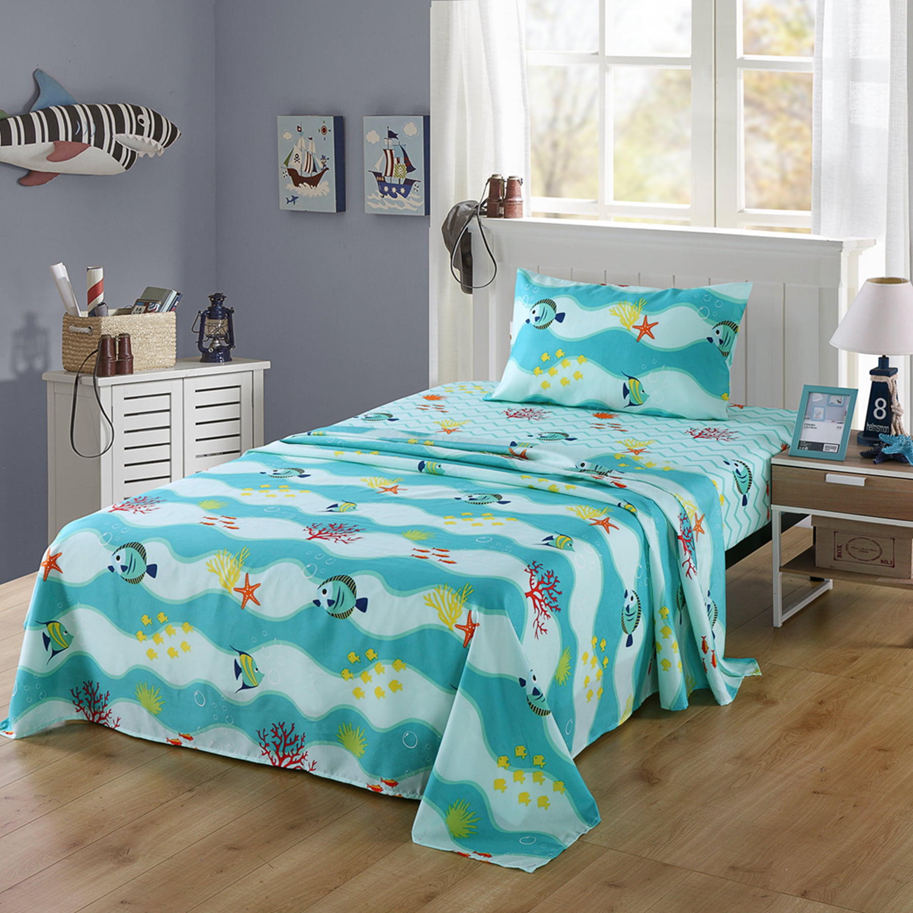 MarCielo 3-Piece Microfiber Bed Sheet Set, Twin – Soft Hypoallergenic ...