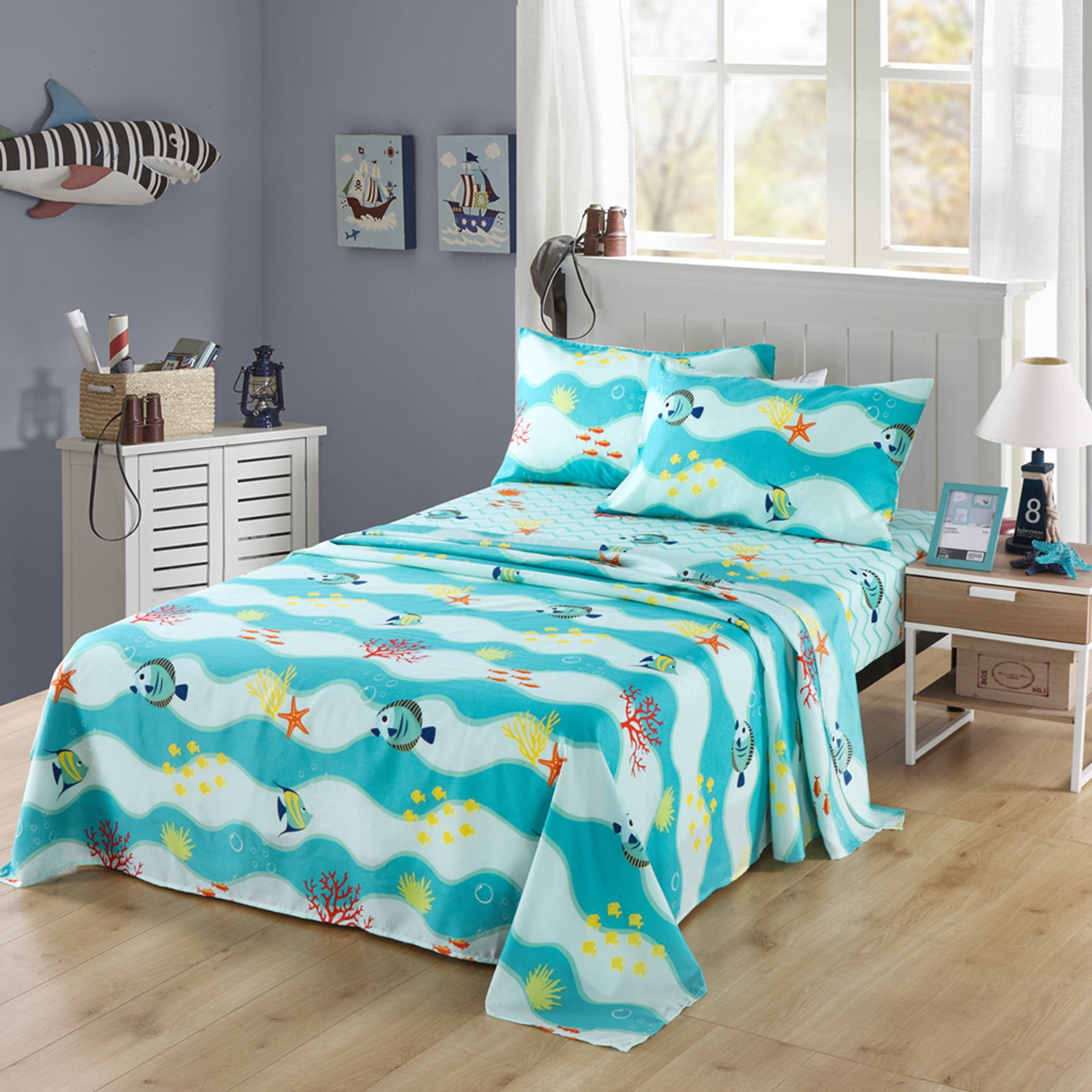 MarCielo Bed Sheets for Kids Full Sheets for Kids Girls Boys Teens ...