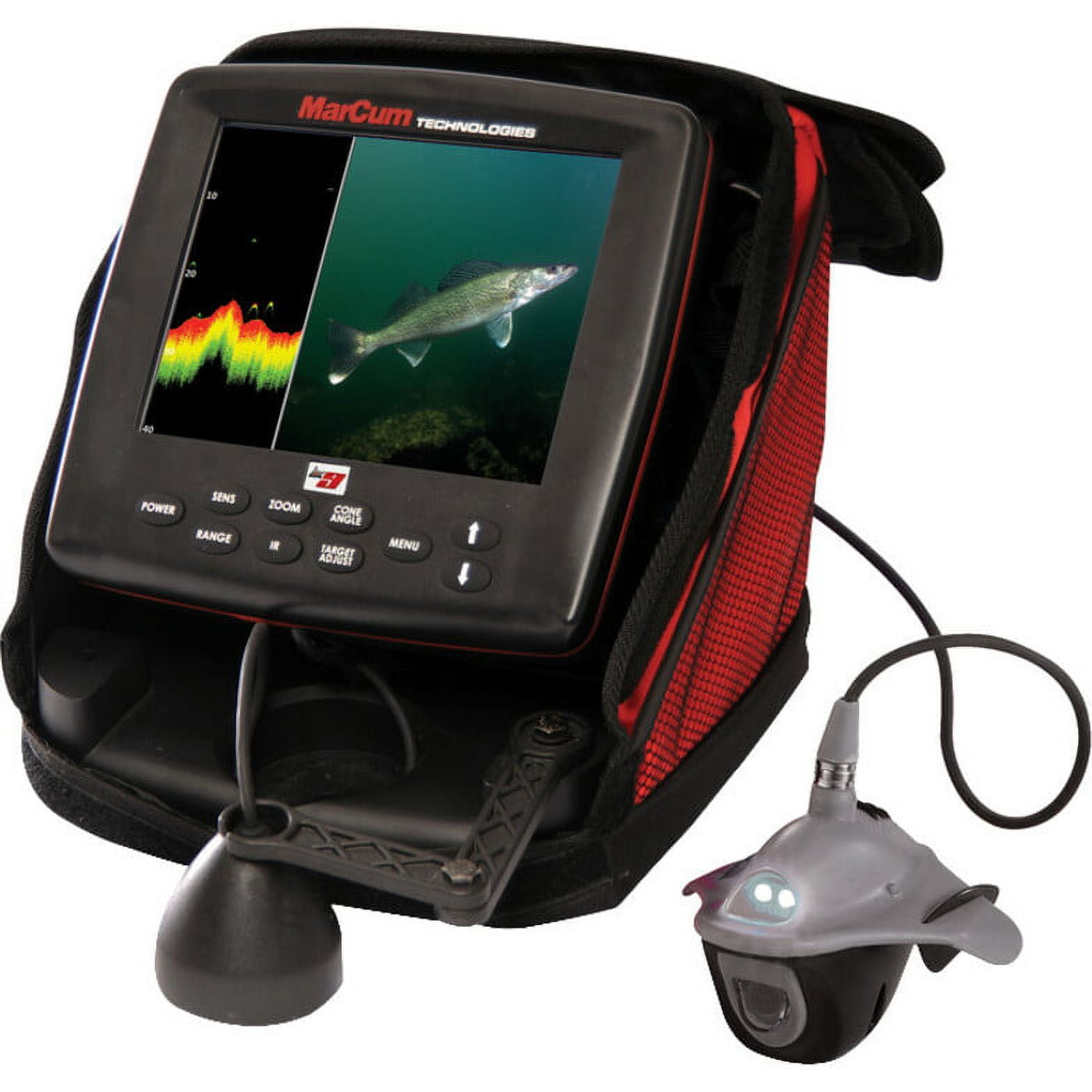 MarCum LX-9 Digital Sonar/Camera System 8" LCD Dual Beam w/OSD Camera ...