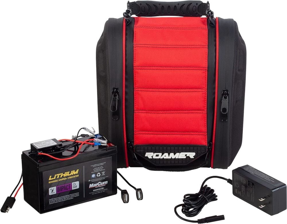 MarCum Roamer Shuttle Portable Carry Case with Lithium Battery Kit ...