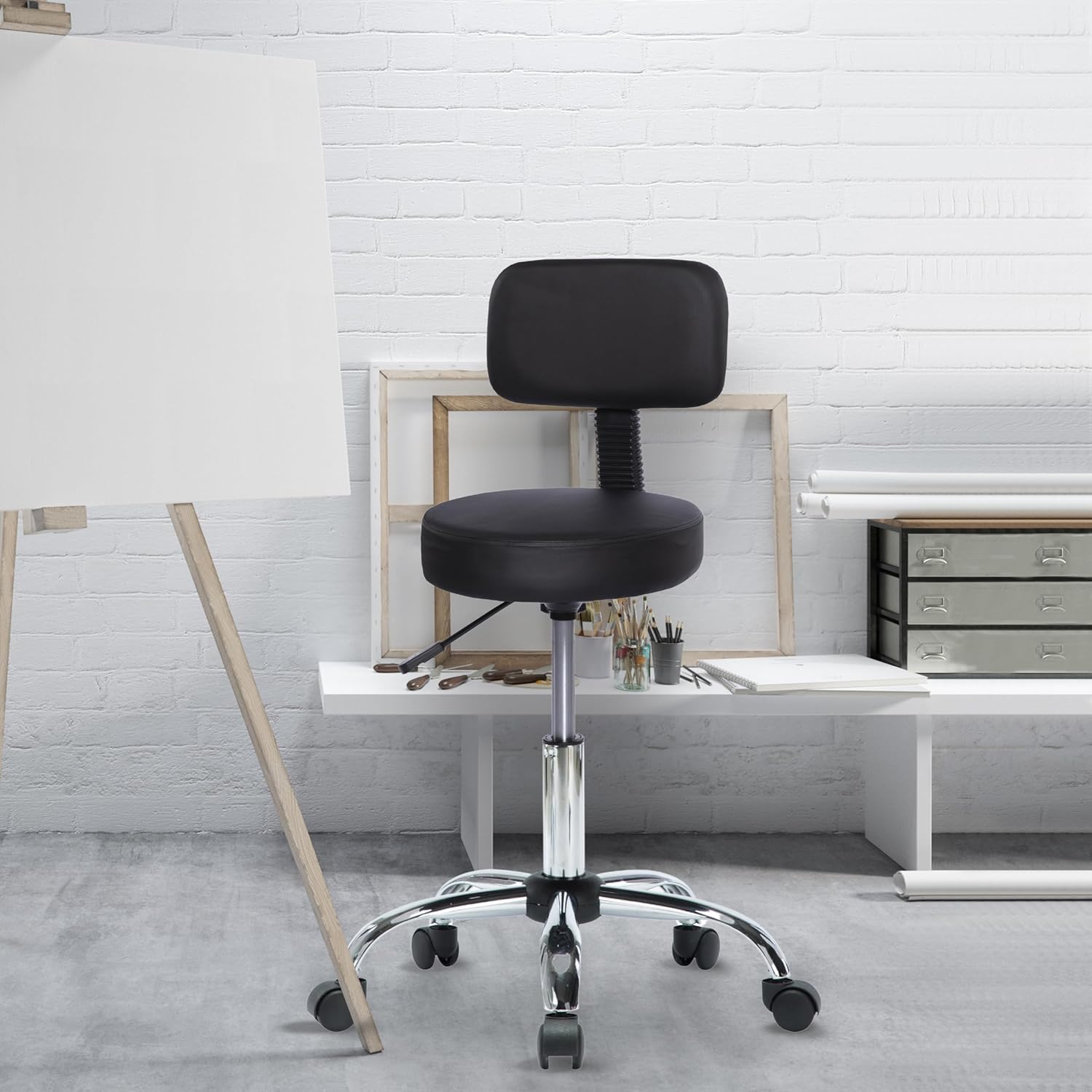 Mara Drafting Stool Black - Walmart.com