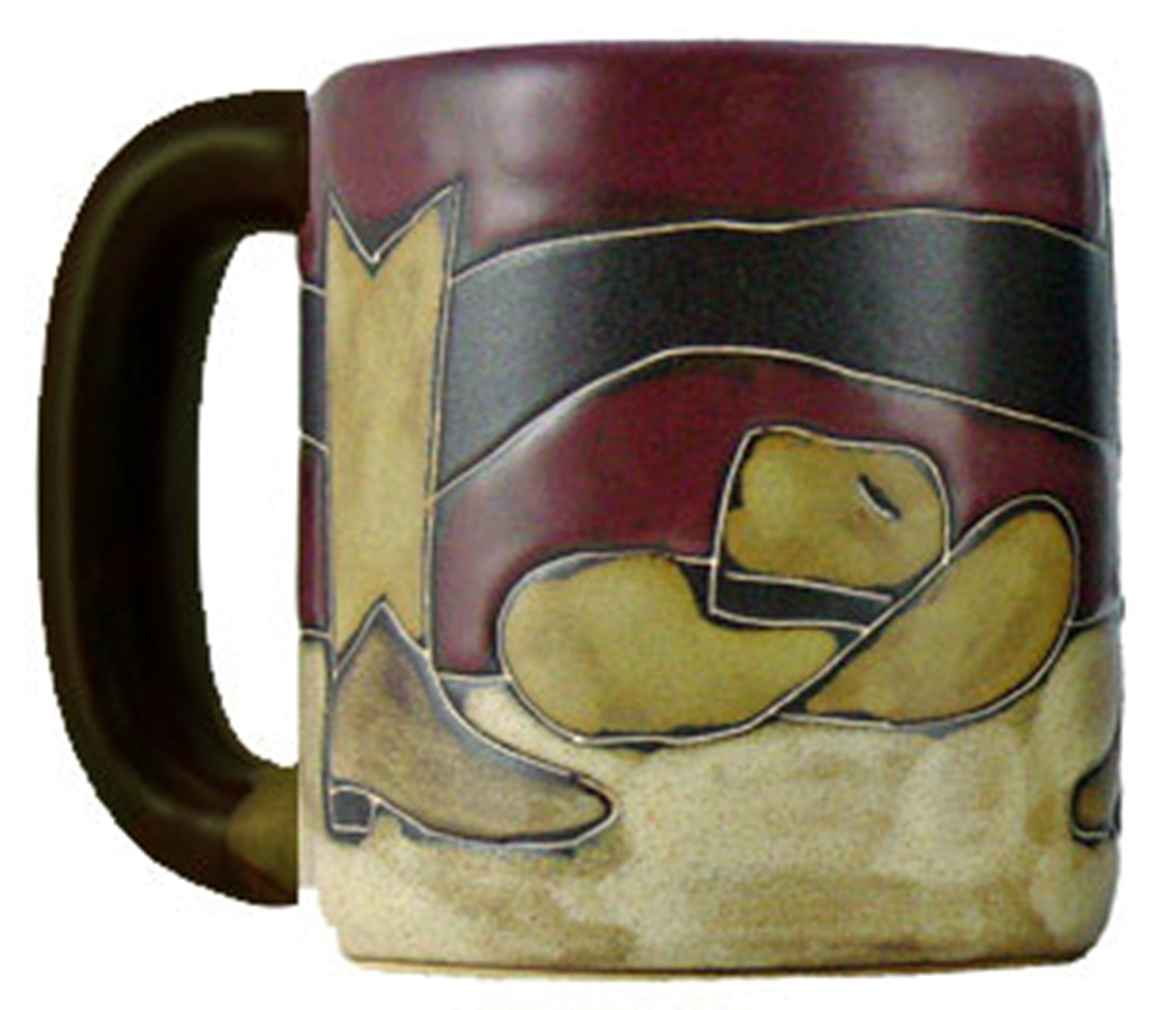 Mara Stoneware Mug - Boots & Hat - 16 oz C80 - Walmart.com