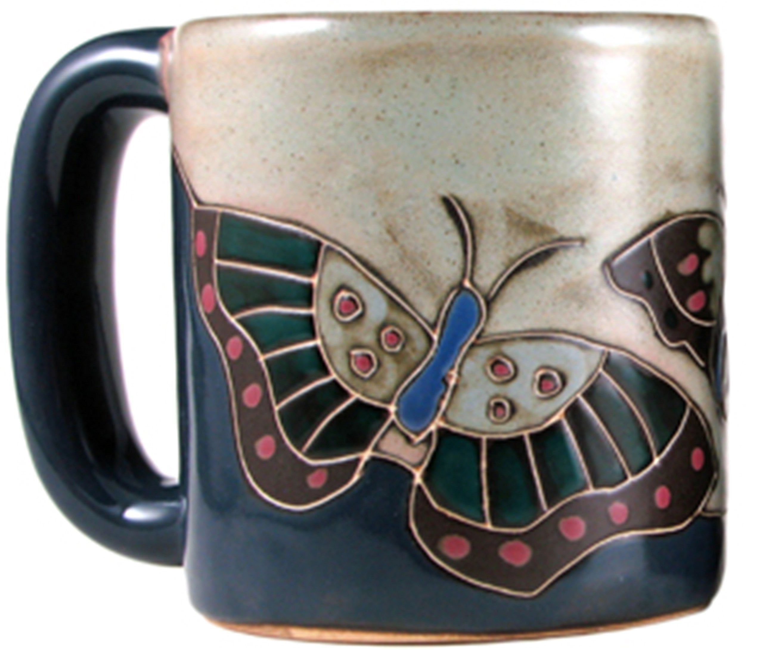 Mara Stoneware Mug - Butterfly Blue - 16 oz - Walmart.com