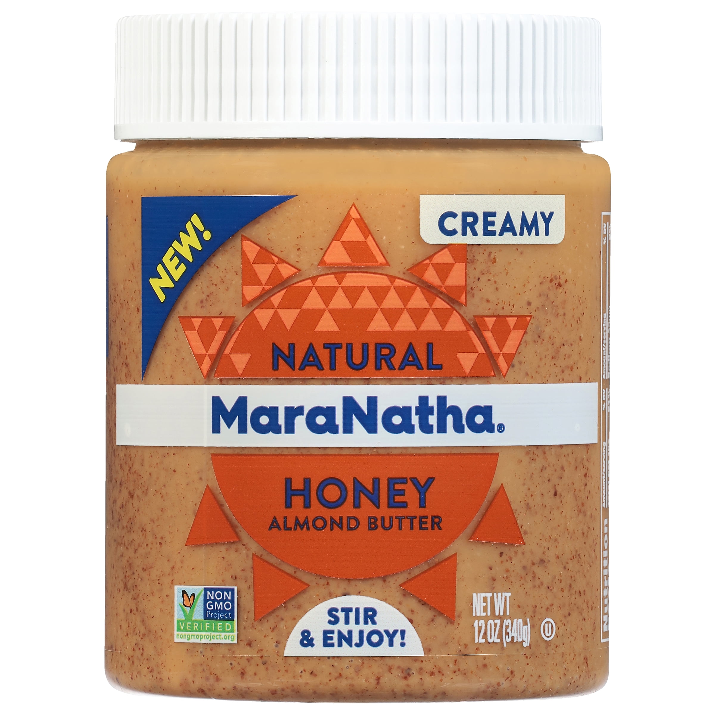 MaraNatha Natural Creamy Honey Almond Butter, 12 oz - Walmart.com