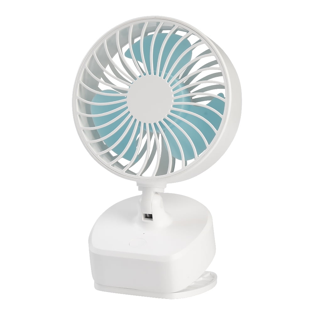 Maraawa 4 Inch Mini Desk Fan, 3 Speeds, Adjustable Tilt, Clip-on, USB ...