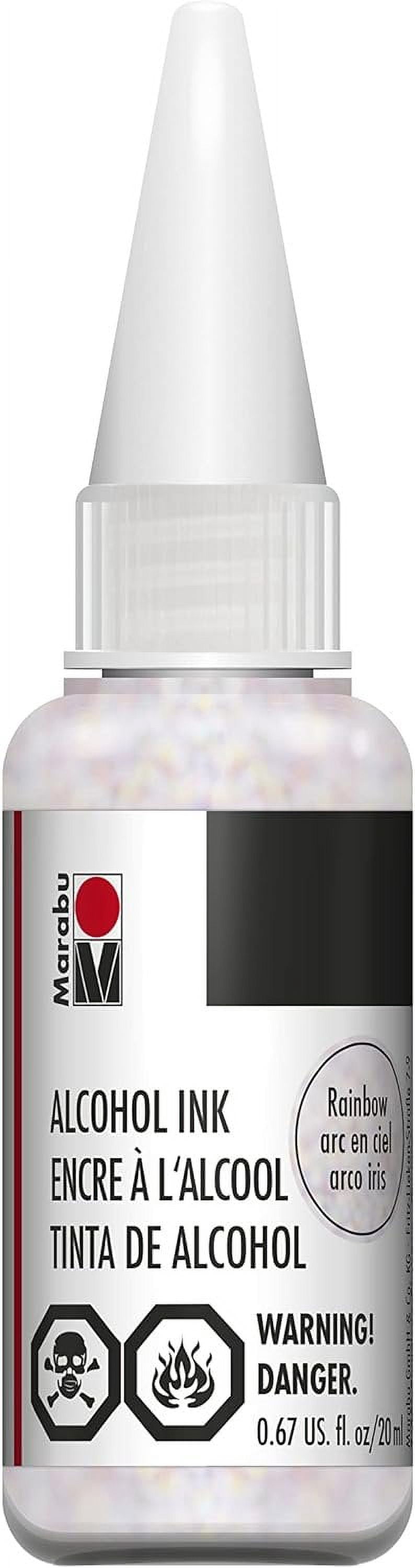 Marabu Alcohol Ink 20ml, Rainbow Colors, Shimmer Effect, Acid-Free ...