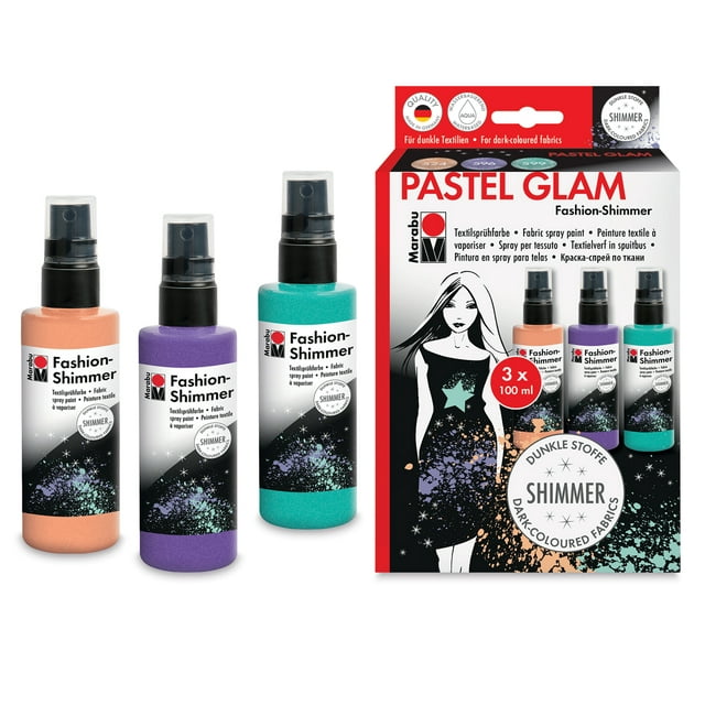 Marabu Fashion Spray Paint Set, Pastel Glam Trend Colors - Walmart.com
