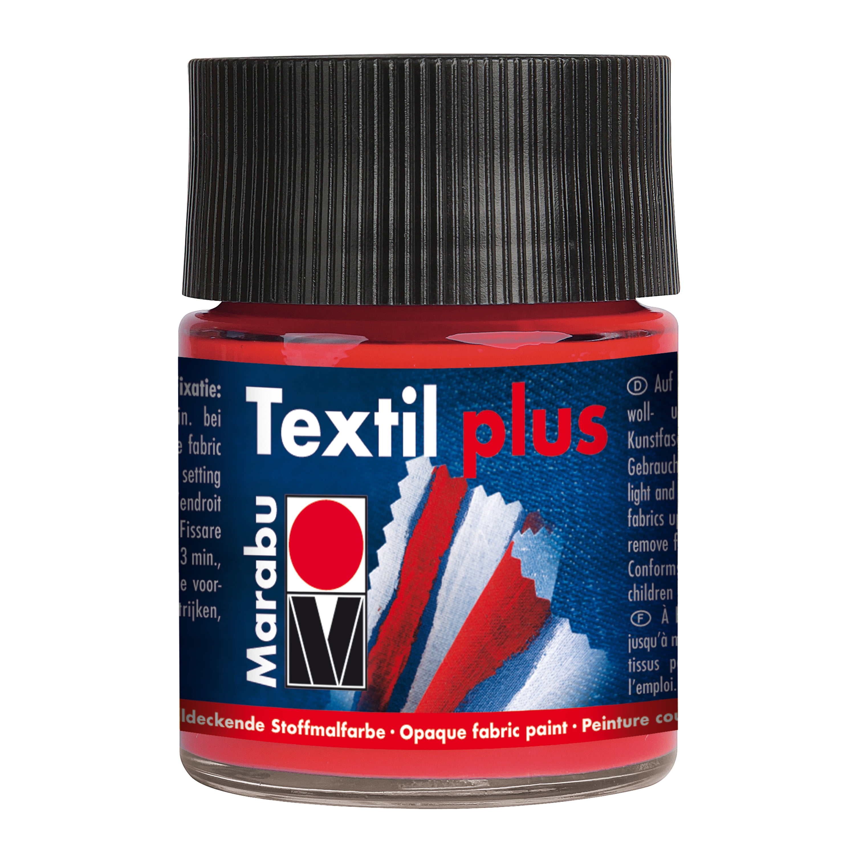 Marabu Textile Plus Paint, 50ml, Vermilion - Walmart.com