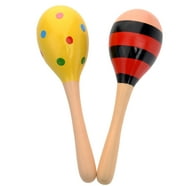 Maracas, 2 Pcs Percussion Instrument Wooden Maracas Early Childhood ...