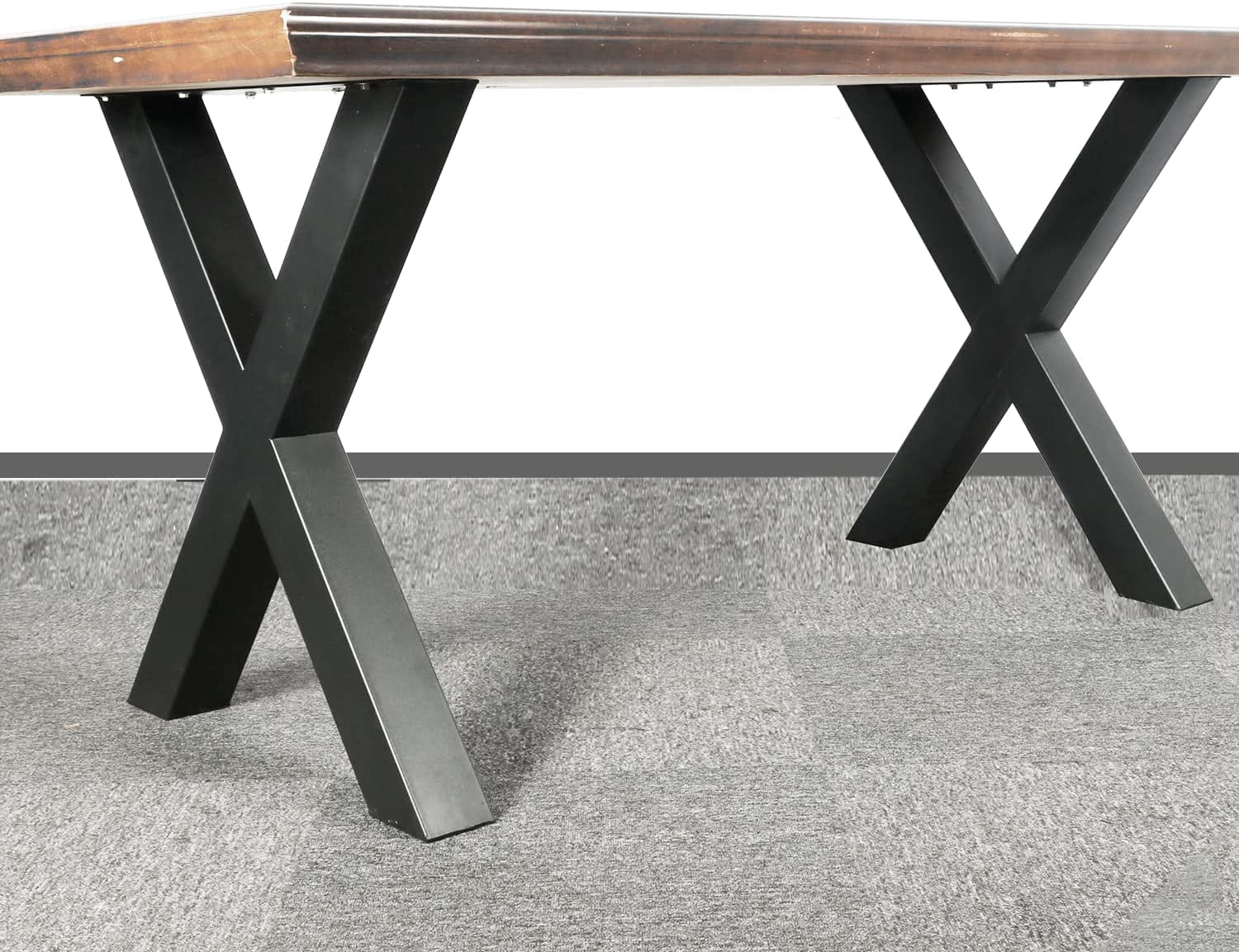 Marada 28”Hx 24”W Metal Table Legs Fit Dining Table, Computer Desk Etc ...