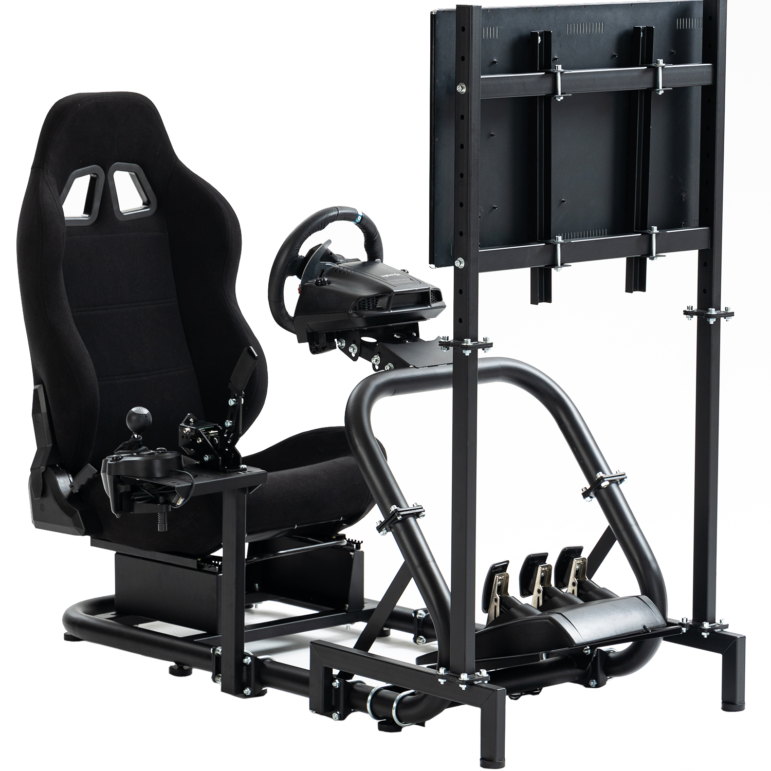 Marada Racing Simulator Cockpit with Monitor Stand, Gaming Chair Fit ...