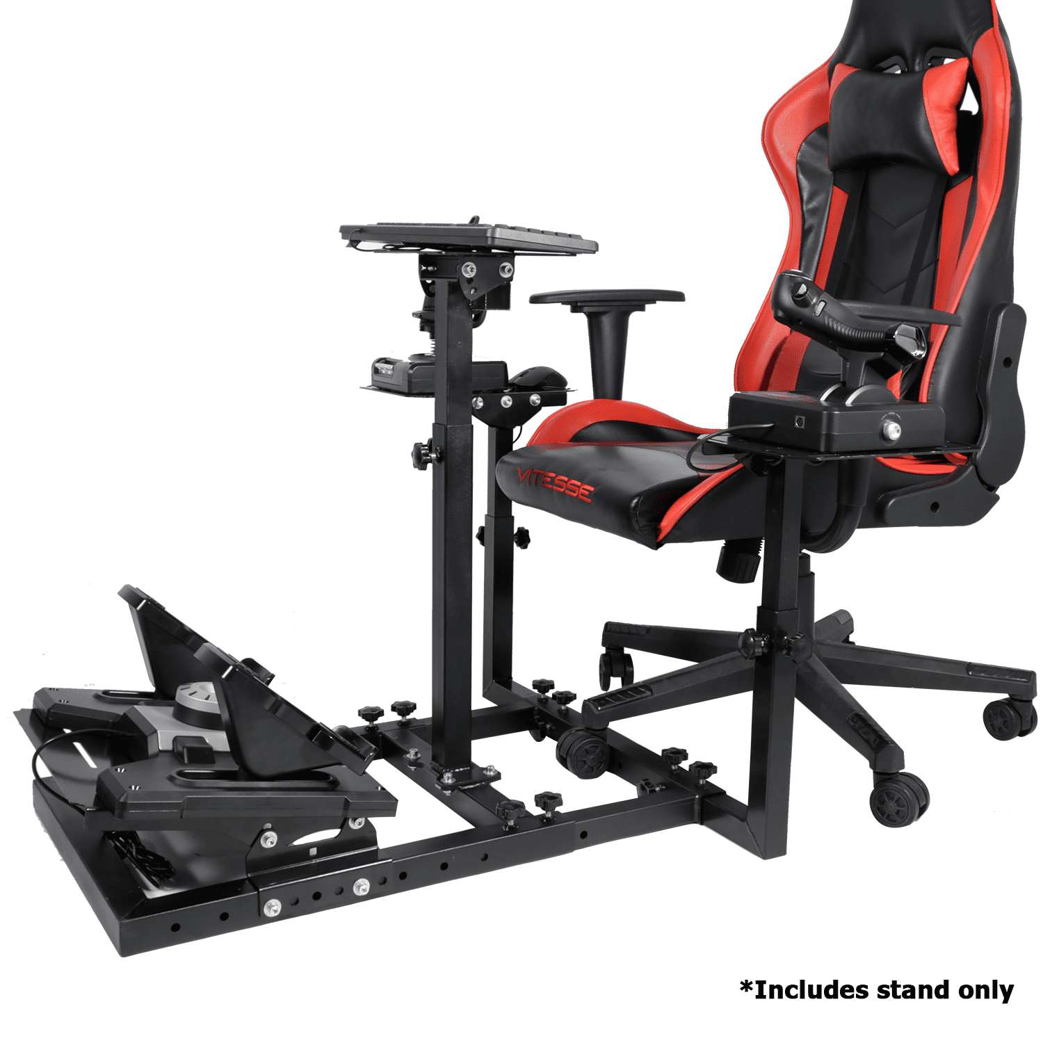 Marada Flight Simulator Cockpit Racing Steering Stand Adjustable Fit for Thrustmaster HOTAS ...