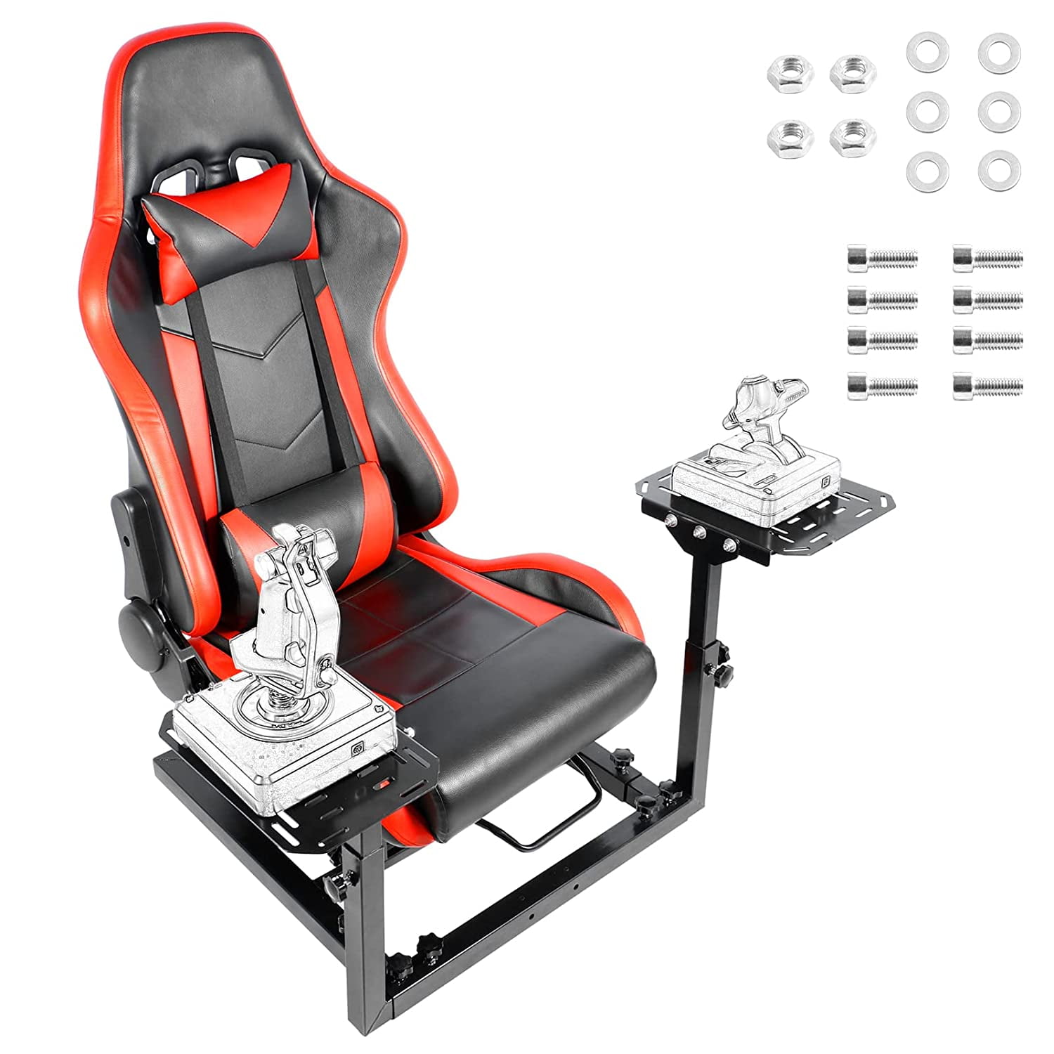 Marada Flight Simulator Cockpit with Game Chair Fit for Thrustmaster ...
