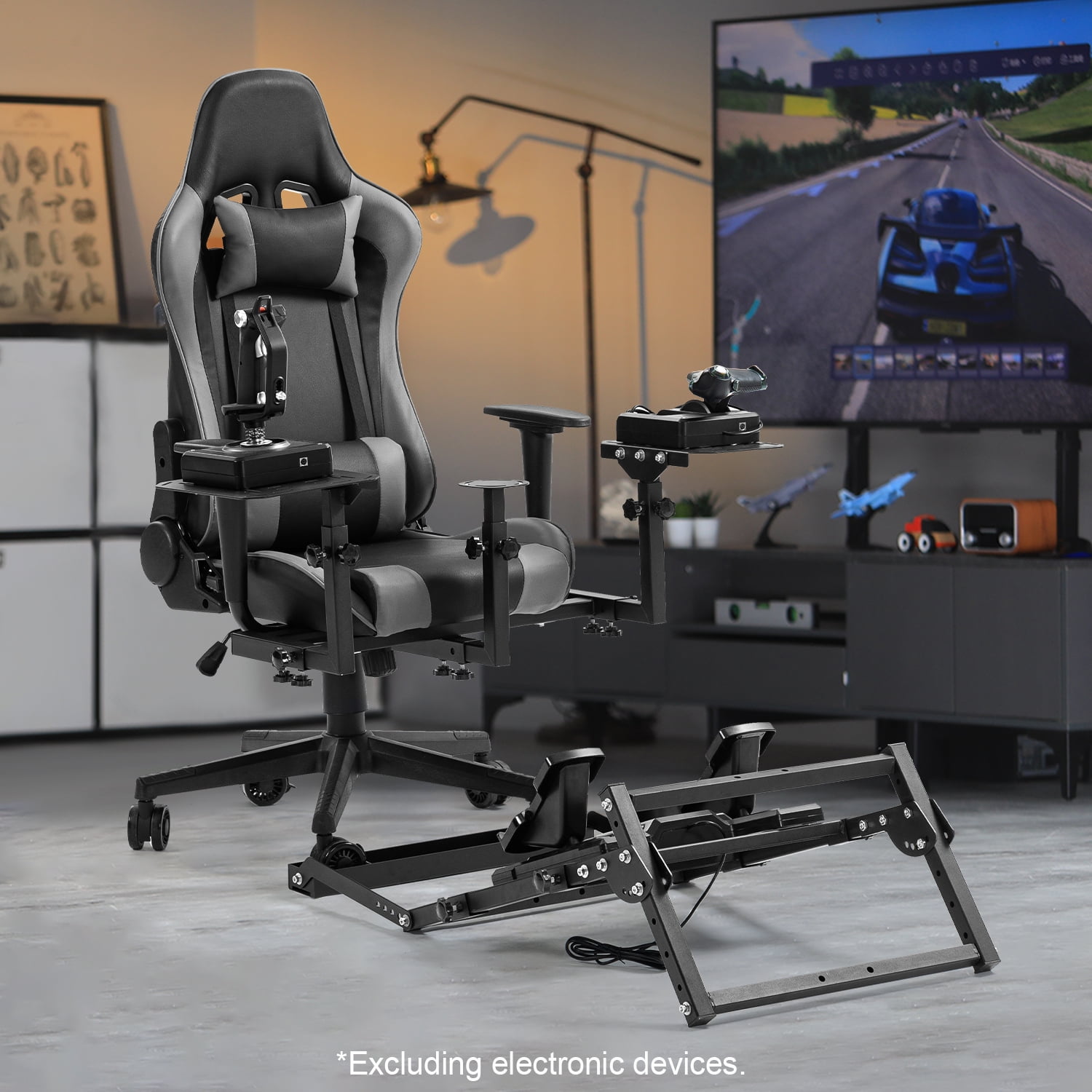 Marada Flight Simulator Gaming Seat with Pedal Mount for Logitech ...