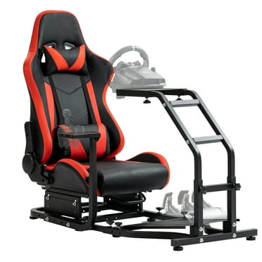 VIVO Gaming Driving Chair-Racing Simulator with Reclining Seat, Red ...