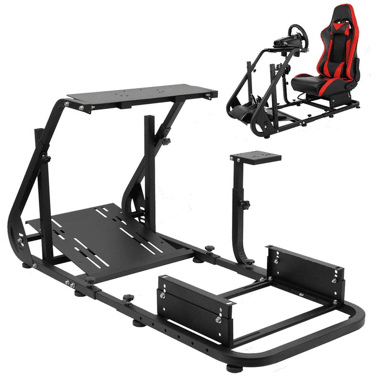 Marada G923 Racing Simulator Cockpit with Adjustable Pedals, Fits ...
