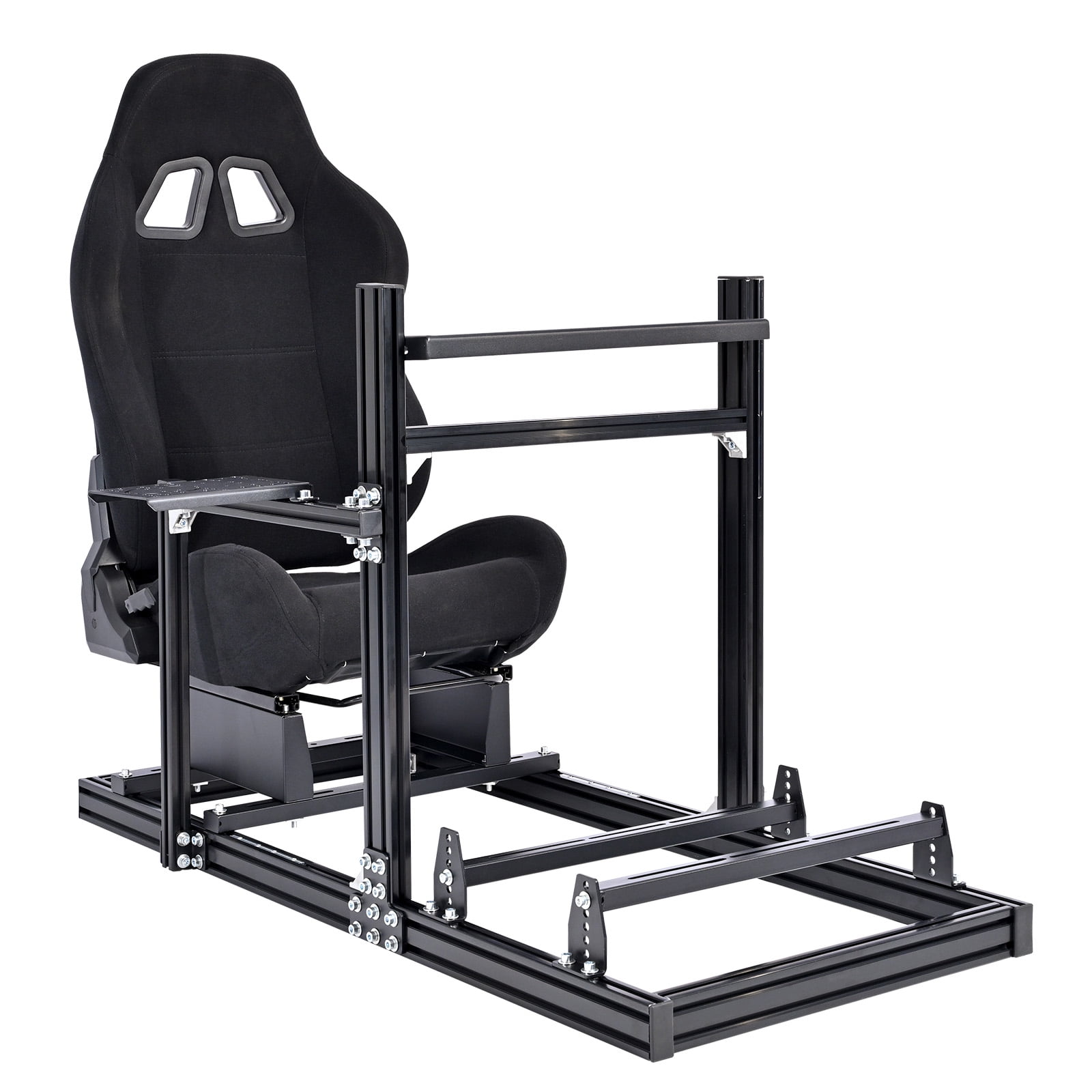 Marada Racing Sim Cockpit with Black Seat Aluminium Racing Stand for ...