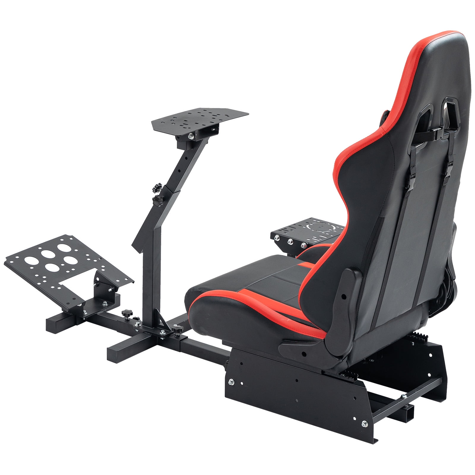 Marada Racing Simulator Cockpit Frame with Red Seat Fit Logitech G25 ...