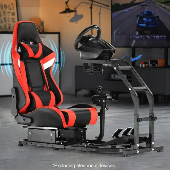 Marada Racing Simulator Cockpit with Bluetooth Speaker Chair ...