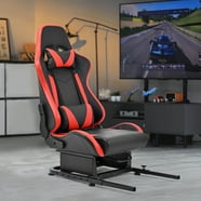 Supllueer Racing Simulator Cockpit with Seat Mountable Monitor Stand ...