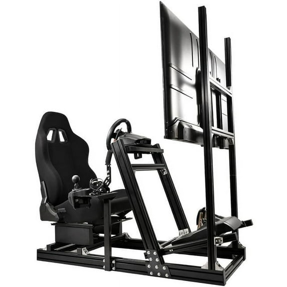 Marada Sim Racing Cockpit Stand, Adjustable Aluminum for Thrustmaster ...