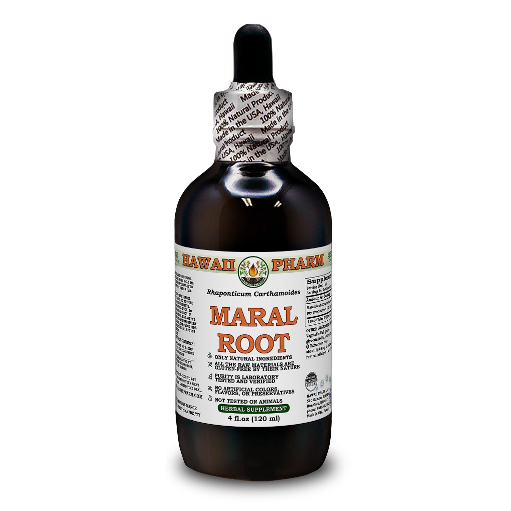 Maral Root (Rhaponticum Carthamoides) Dry Root ALCOHOL-FREE Liquid ...