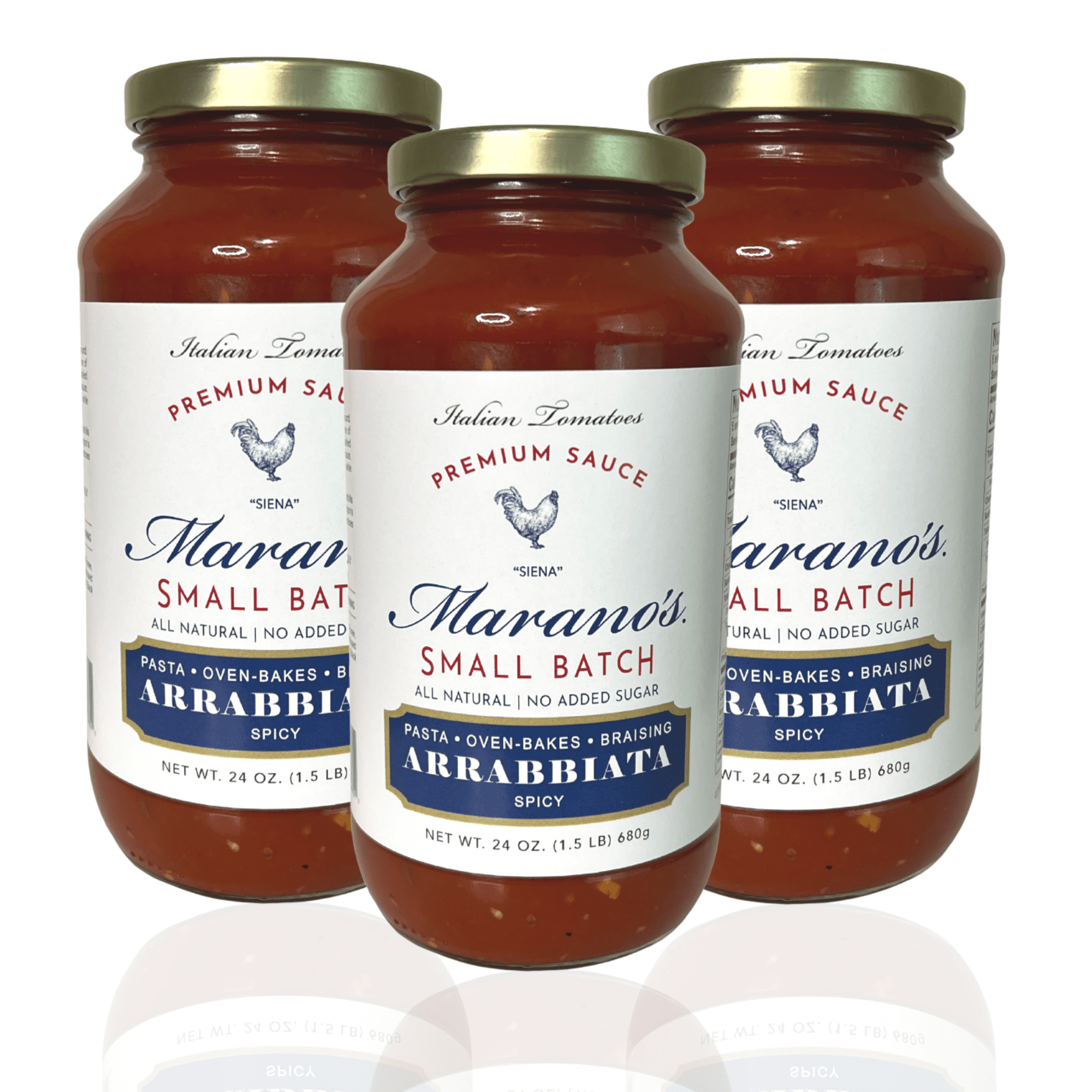 Marano's Small Batch Premium Pasta Sauce, Arrabbiata, 24 oz. (Pack of 3 ...