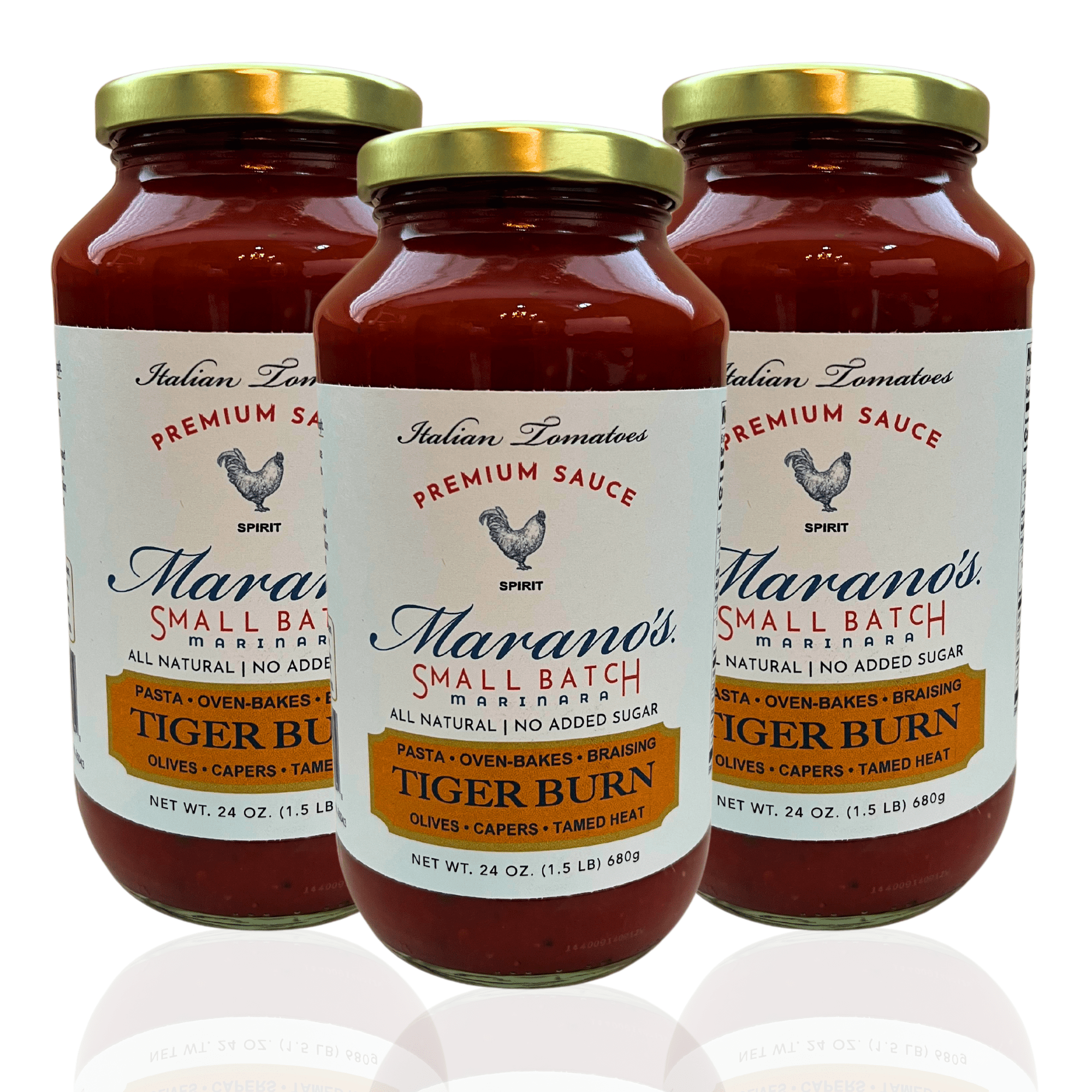 Marano's Small Batch Premium Pasta Sauce, Tiger Burn, 24 oz. (Pack of 3 ...