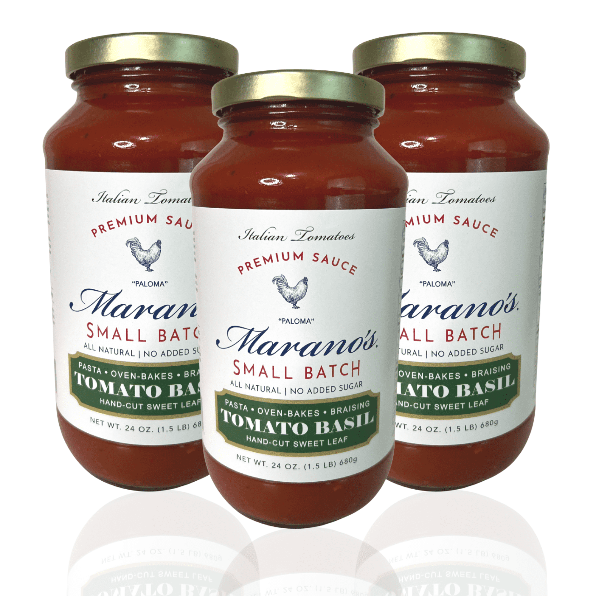 Marano's Small Batch Premium Pasta Sauce, Tomato Basil, 24 oz. (Pack of ...