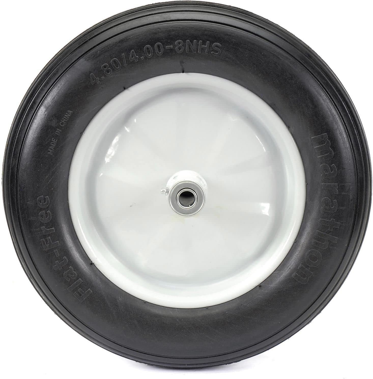 Marathon 00001 Flat Free Wheelbarrow Tire Ribbed Tread - Walmart.com