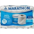 Marathon 2-Ply Bath Tissue, 48 ct, 470 Sheets, Large Toilet Paper Pack ...