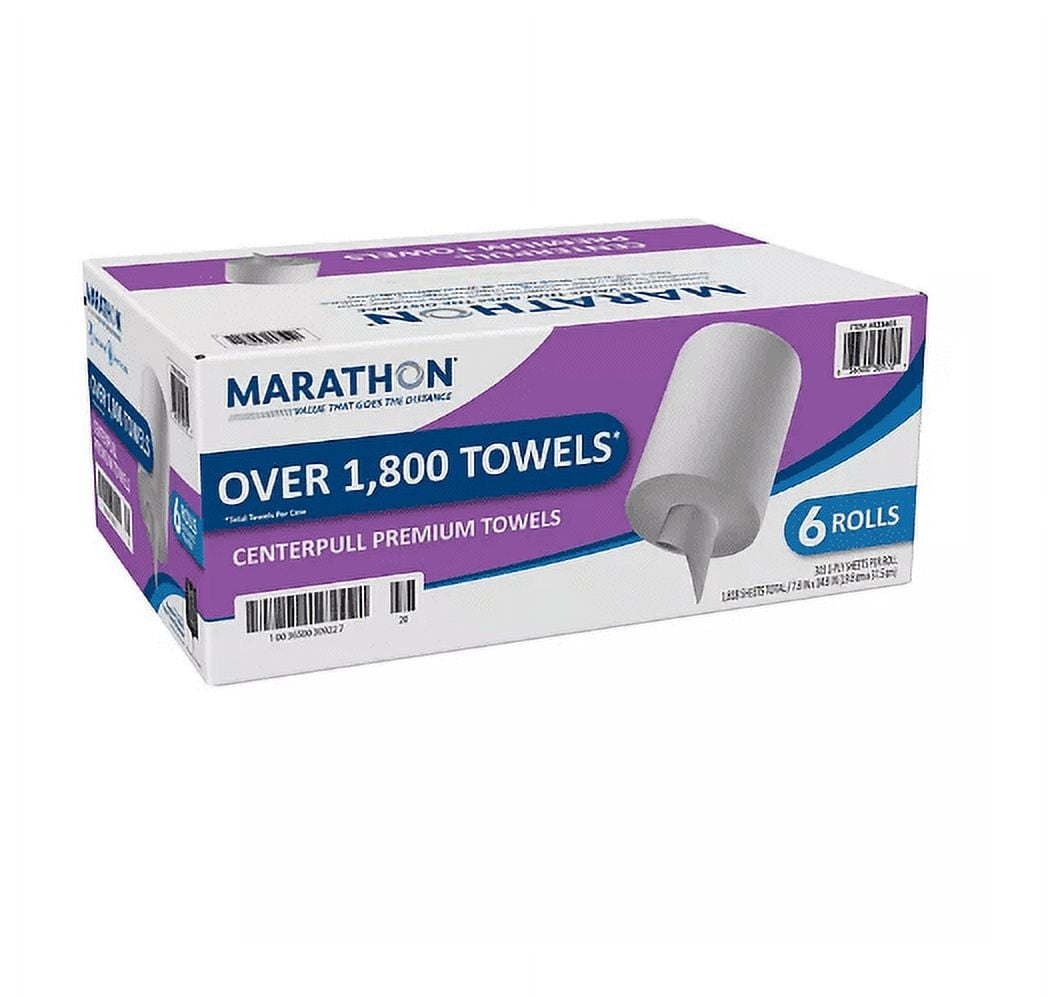 Marathon Centerpull Premium 1-Ply Paper Towels (303 sheets/roll, 6 ...