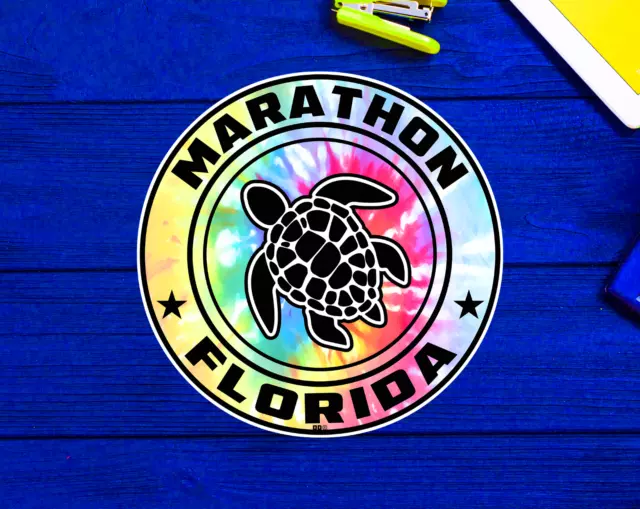 Marathon Florida Beach Sticker Decal Sticker Sea Turtle Phone Decal ...