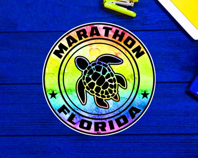 Marathon Florida Beach Sticker Decal Sticker Sea Turtle Phone Decal ...