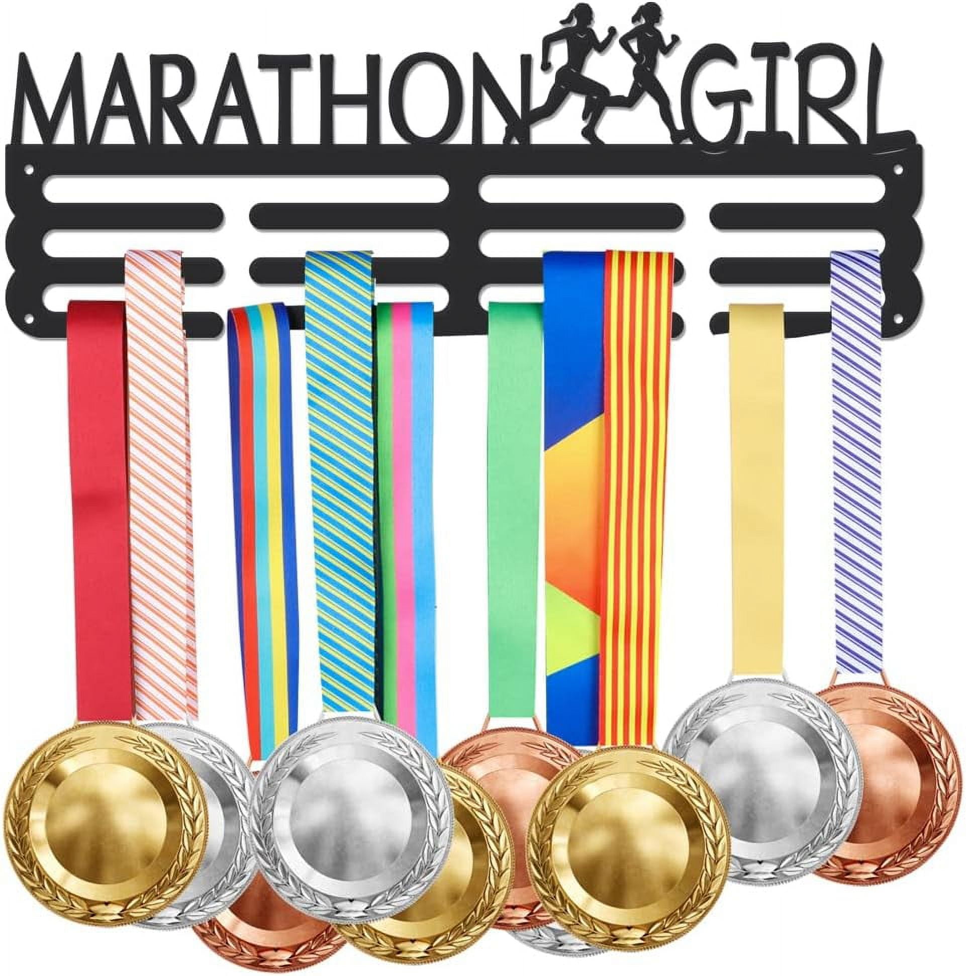 Marathon Girl Medal Display Rack Sports Events Medal Display Holder ...