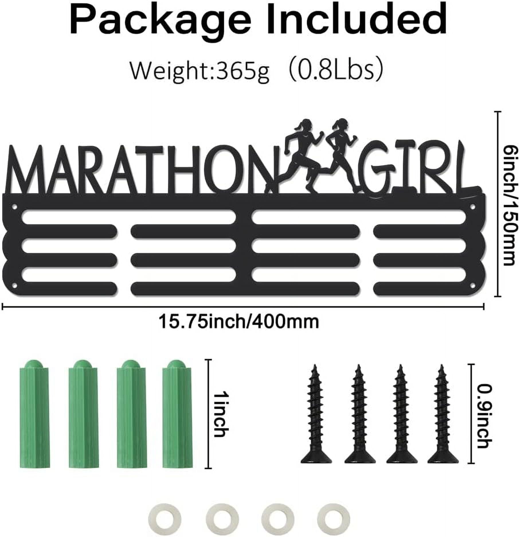 Marathon Girl Medal Display Rack Sports Events Medal Display Holder ...