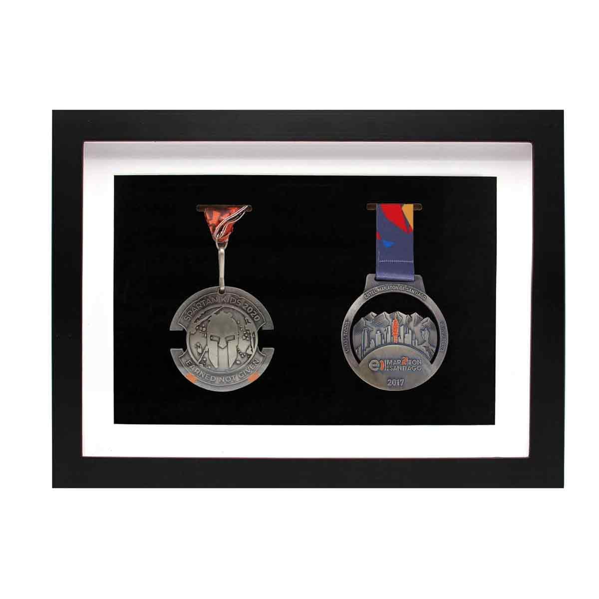 Marathon Mdf Wooden Medal Display Frame Storage Box Badge Setting Table ...