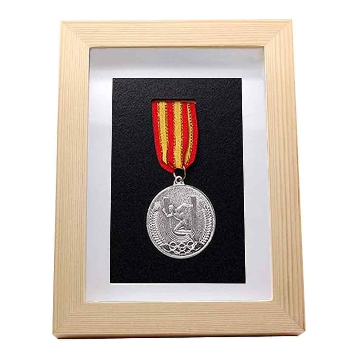 Marathon Mdf Wooden Medal Display Frame Storage Box Badge Setting Table ...