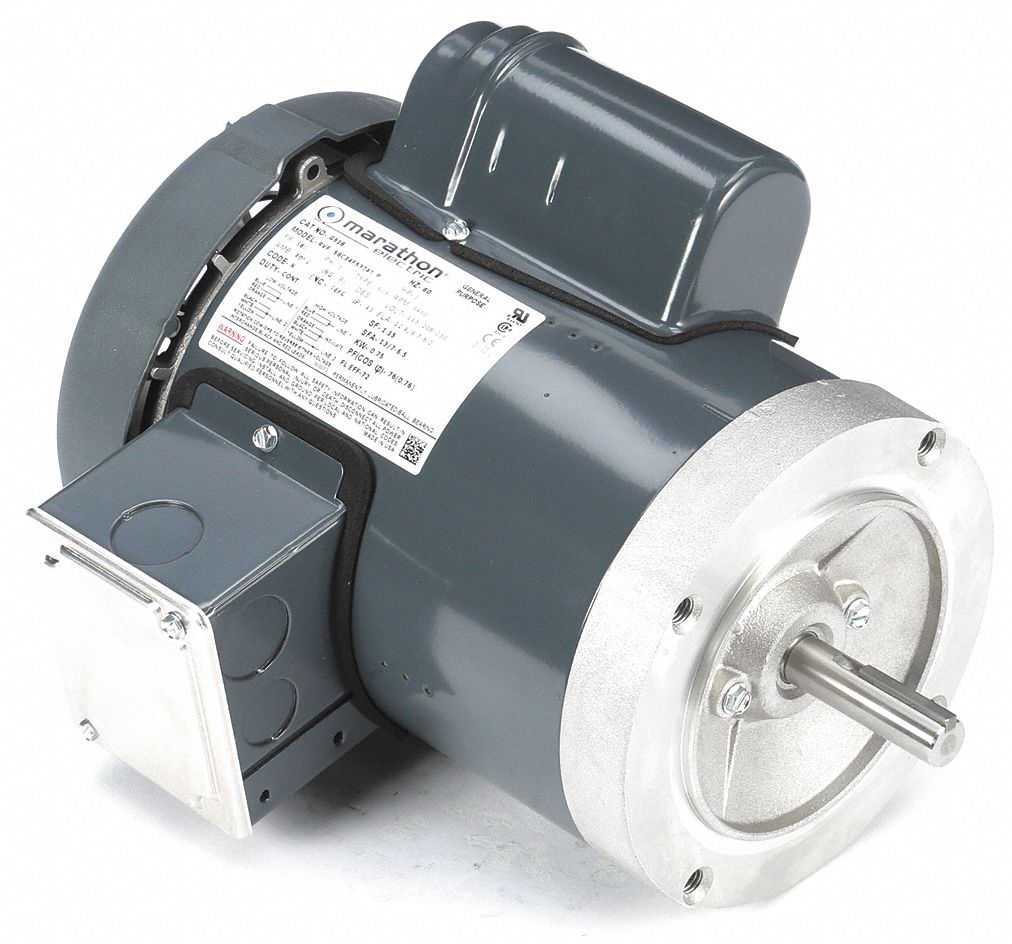 Marathon Motors GP Motor,1 HP,3,450 RPM,115/208-230V,56C 056C34F5324 - Walmart Business Supplies