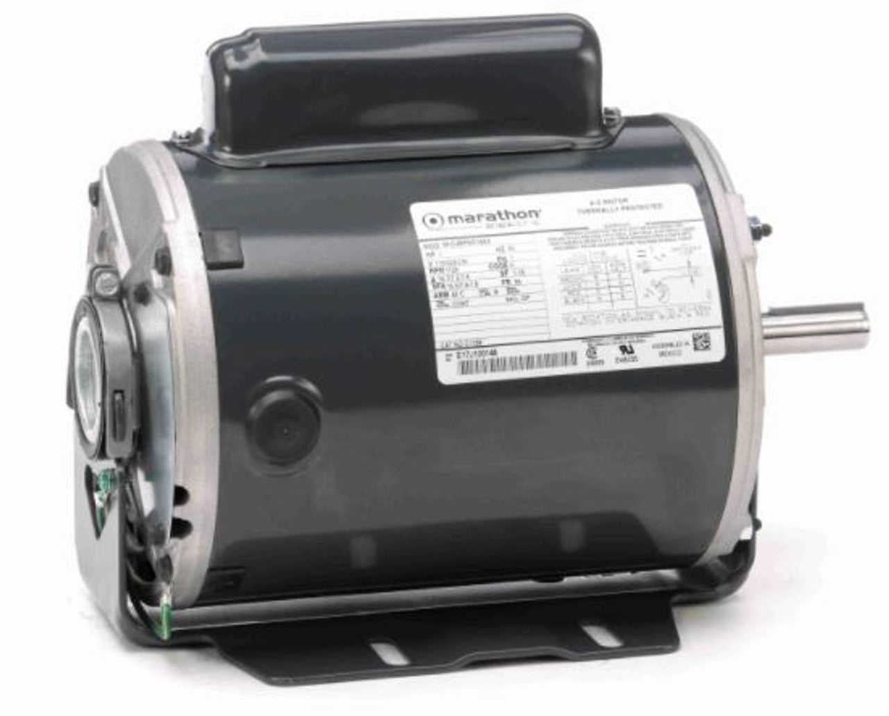 Marathon Motors MC1158 C1158 Single Phase Dripproof Resilient Base 1 HP ...
