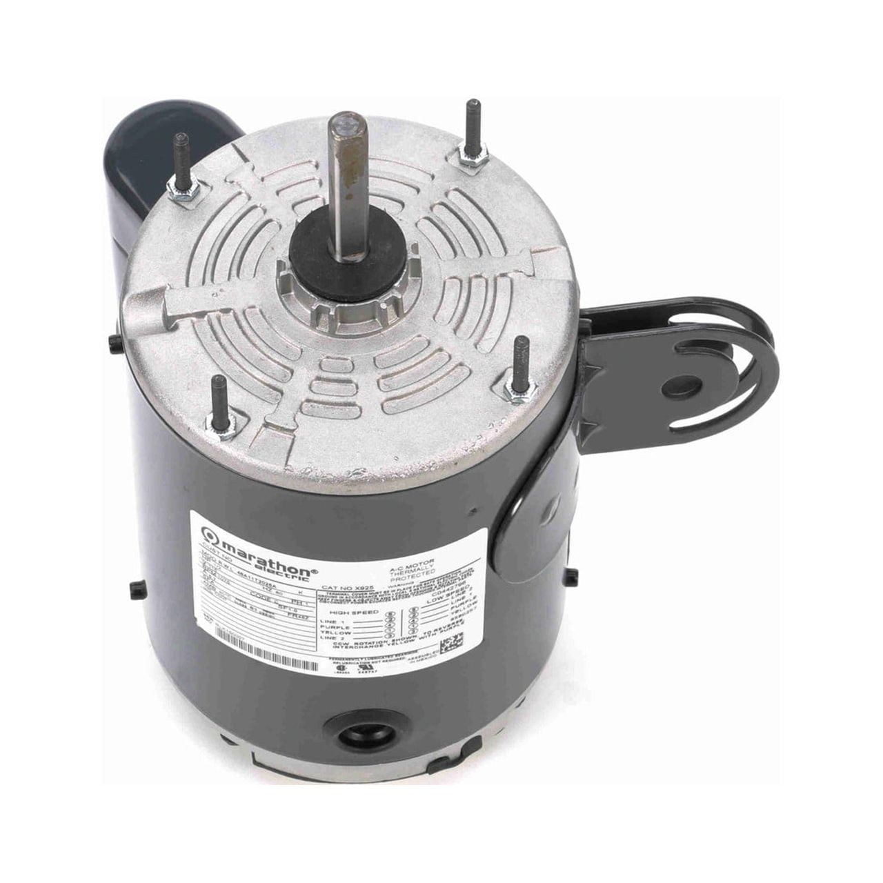 Marathon Motors MX925 1/2 HP Pedestal Fan Motor, 115V, Single Phase ...
