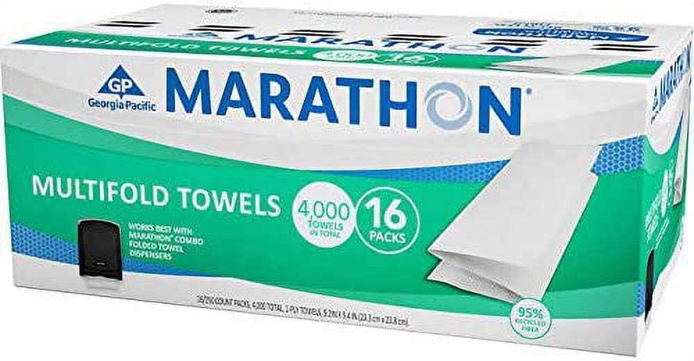 Marathon Multifold Towels 16 packs 4000 towels - Walmart.com
