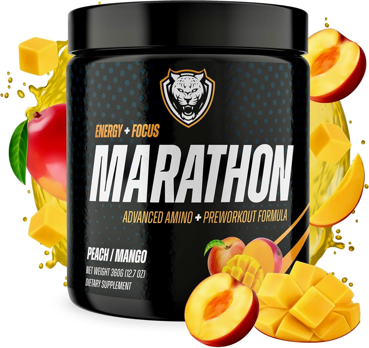 Marathon Pre Workout Powder, Clean Energy for Distance Running, Natural ...