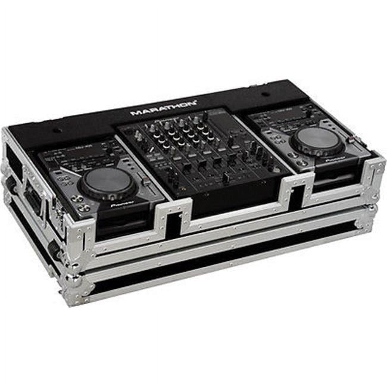 Marathon Professional MA-CDJ12WBLK 2 Cd And 12 in. Mixer Case Black ...