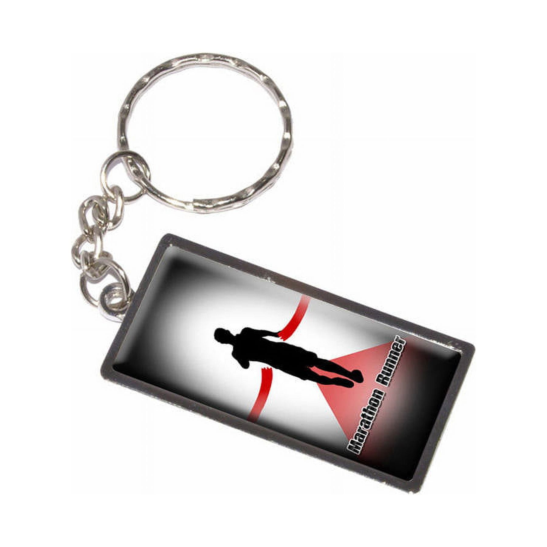 Marathon Runner Running Man Male Boy Keychain Key Chain Ring - Walmart.com