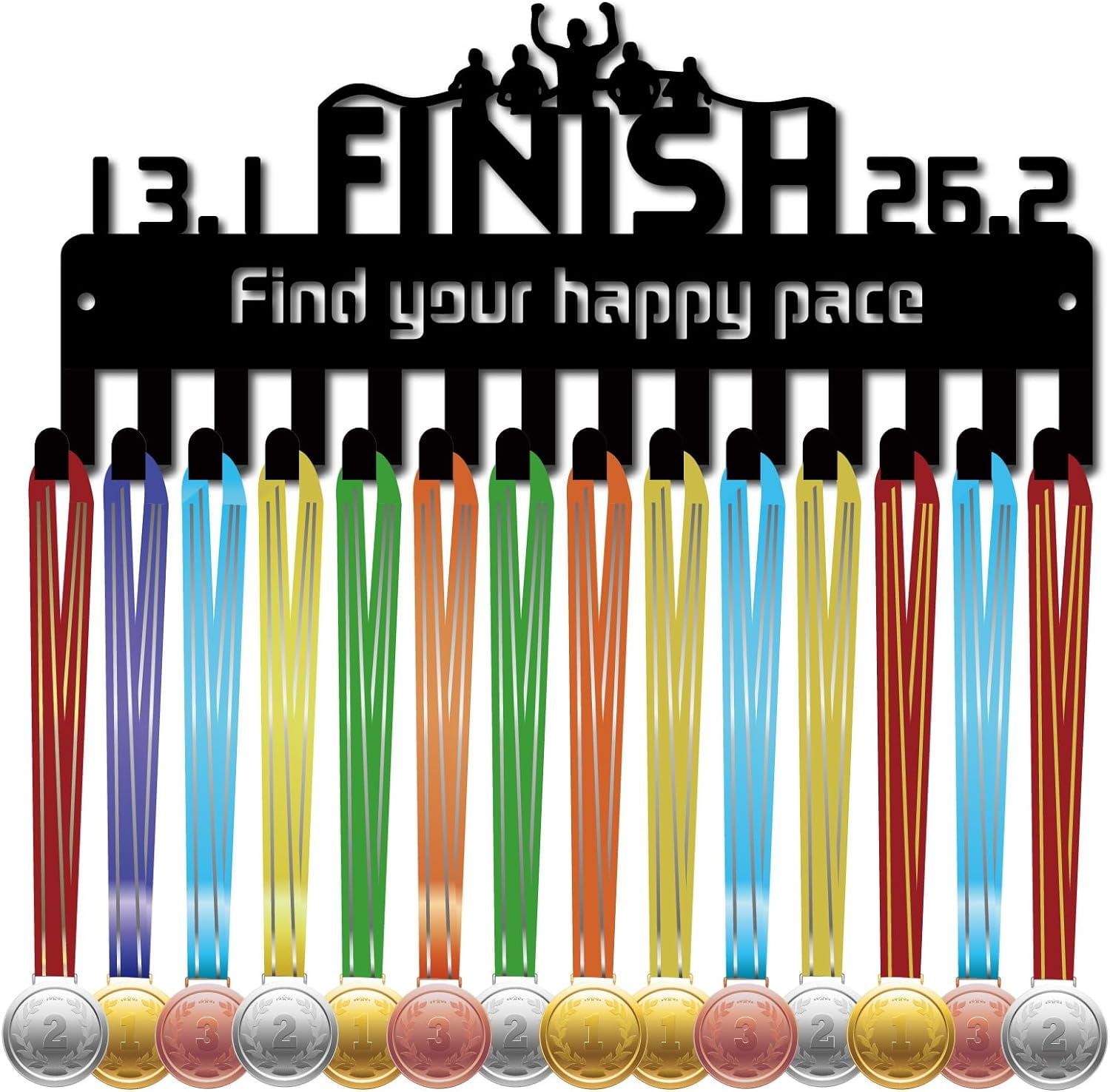 Marathon Running Medal Holder Display Runner Medal Hanger Rack Wall ...