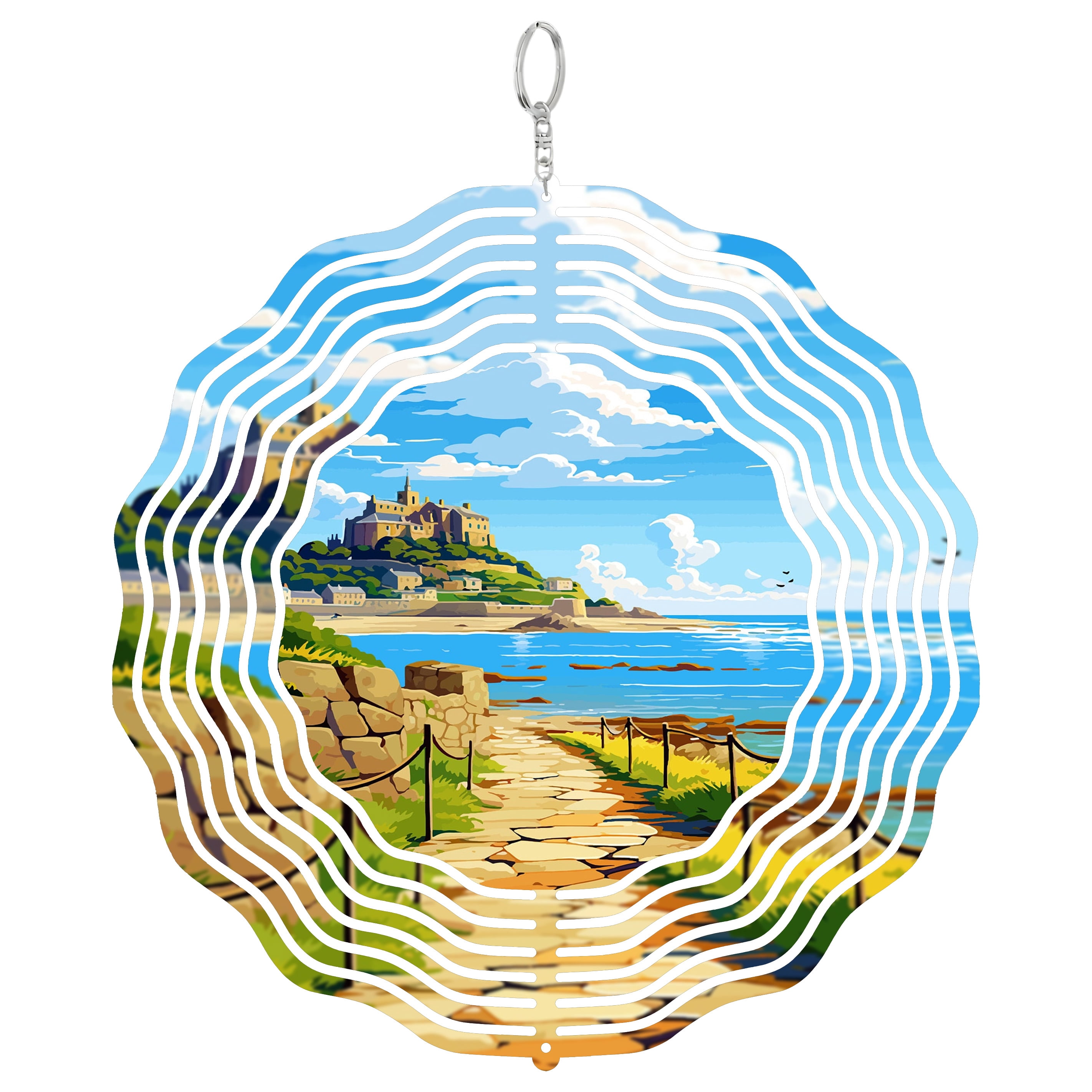 Marazion Cornwall UK Wind Spinner 3D Kinetic Outdoor Art - Walmart.com